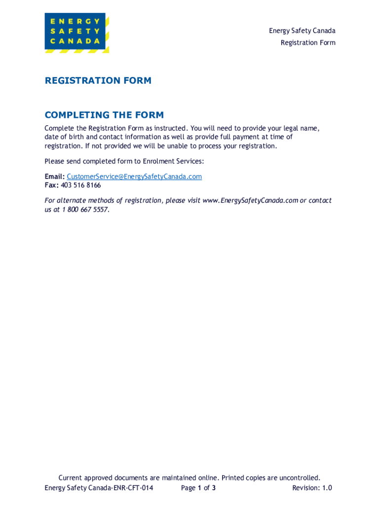 Fillable Online REGISTRATION FORM COMPLETING THE FORM Fax Email Print ...