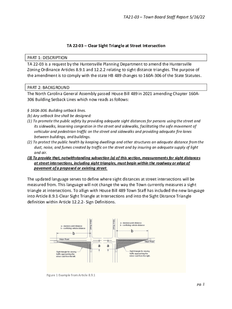 Fillable Online Town Board Staff Report 5/16/22 TA 22-03 Clear Sight ...