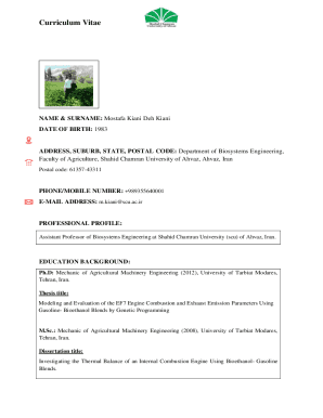 Fillable Online scu ac CV vs Resume - 5+ Key Differences w/ Examples Fax Email Print - pdfFiller