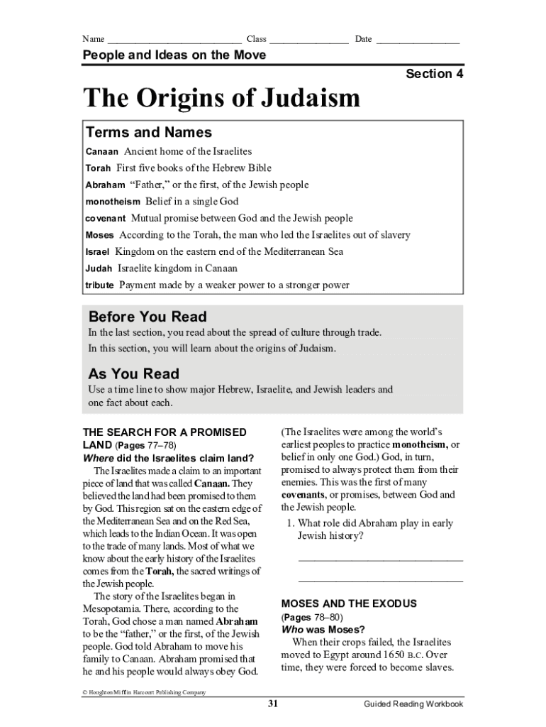 Fillable Online 4g. Hebrews and the Land of Milk and Honey Fax Email ...