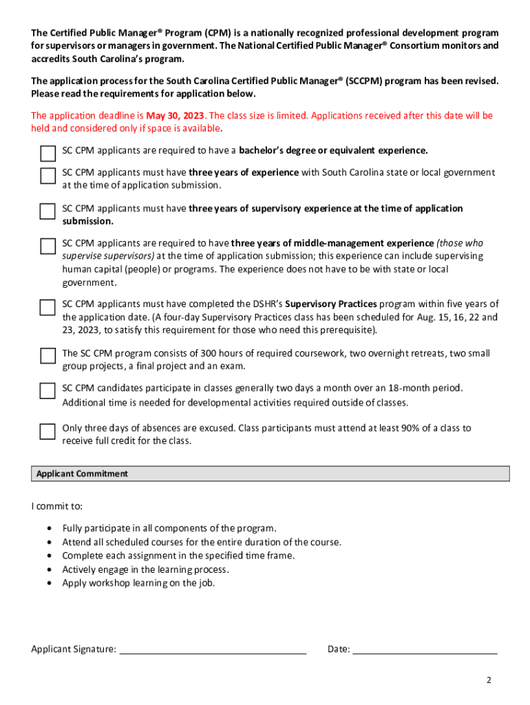 Fillable Online Certified Public Manager Certificate Fax Email Print - pdfFiller
