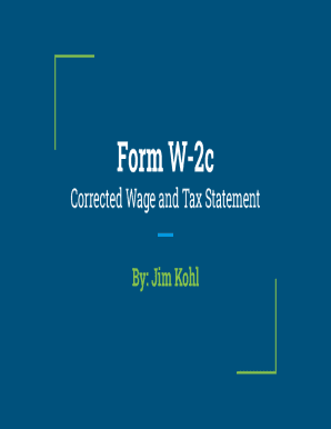 Fillable Online Form W-2c Corrected Wage and Tax Statement Fax Email ...