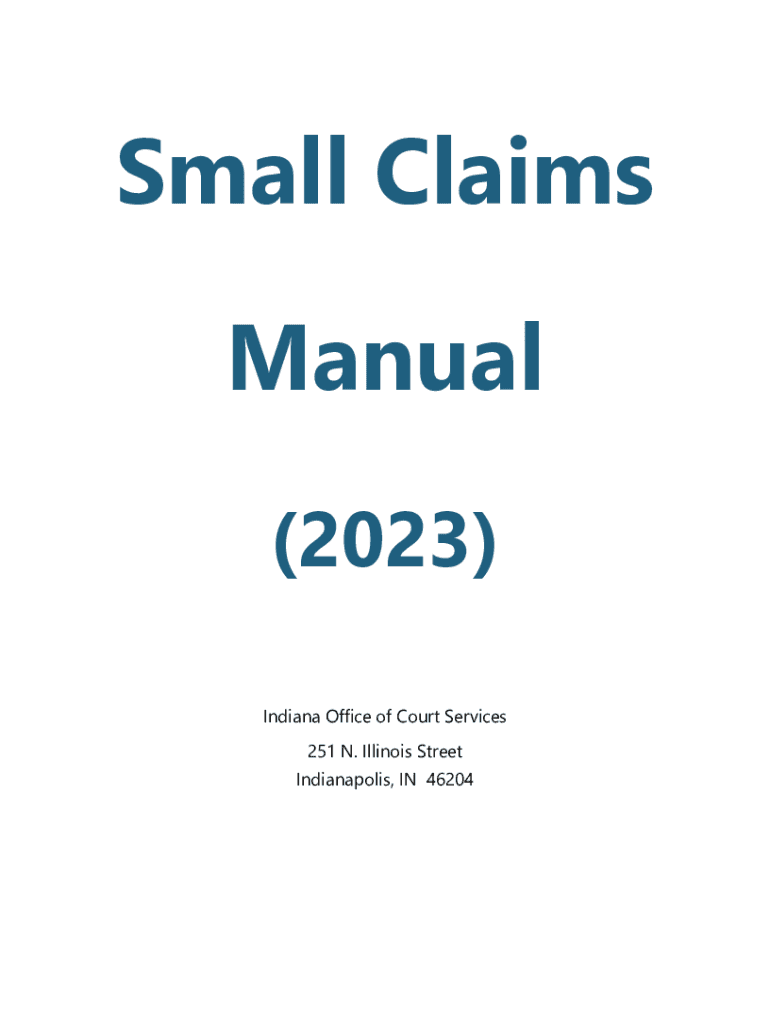 Fillable Online The Small Claims Court, A Guide to Its Practical Use ...