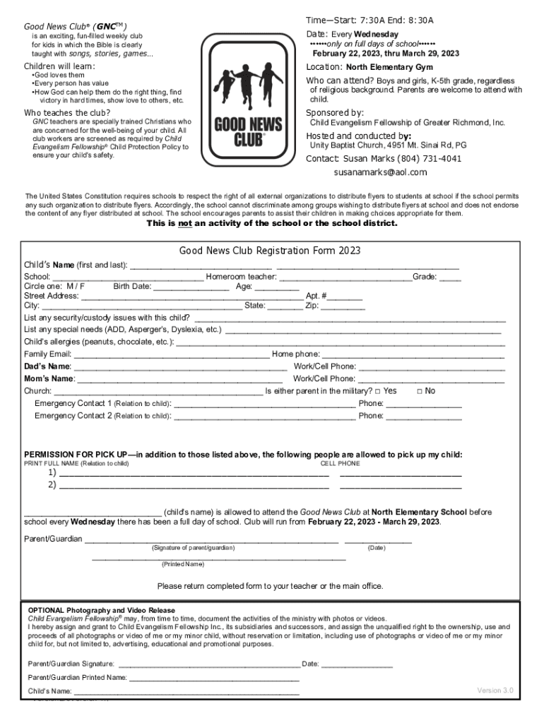 Fillable Online North GNC registration form.docx Fax Email Print - pdfFiller