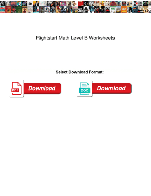 Fillable Online Rightstart Math Level B Worksheets. Rightstart Math ...