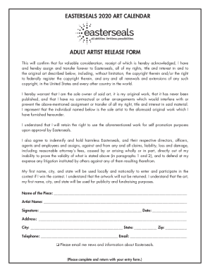 Fillable Online adult artist release form Fax Email Print - pdfFiller