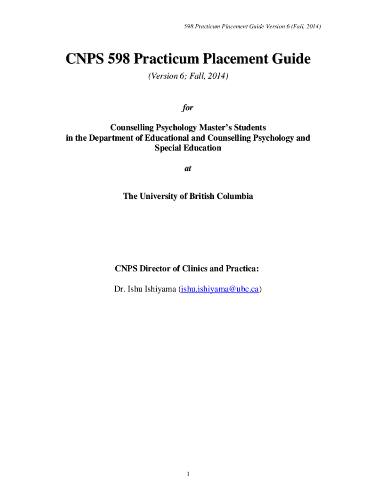 Fillable Online ecps-educ sites olt ubc The Internship, Practicum, and ...