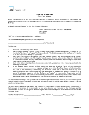 Fillable Online Method of Warrants Delivery Sample Clauses Fax Email ...