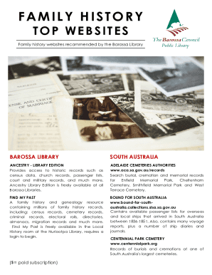 Fillable Online Other Genealogical Sources - History - U.S. Census Bureau Fax Email Print ...