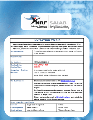 Fillable Online NRF-SAIAB-HVAC-Bid-Document-Final. ... Fax Email Print ...