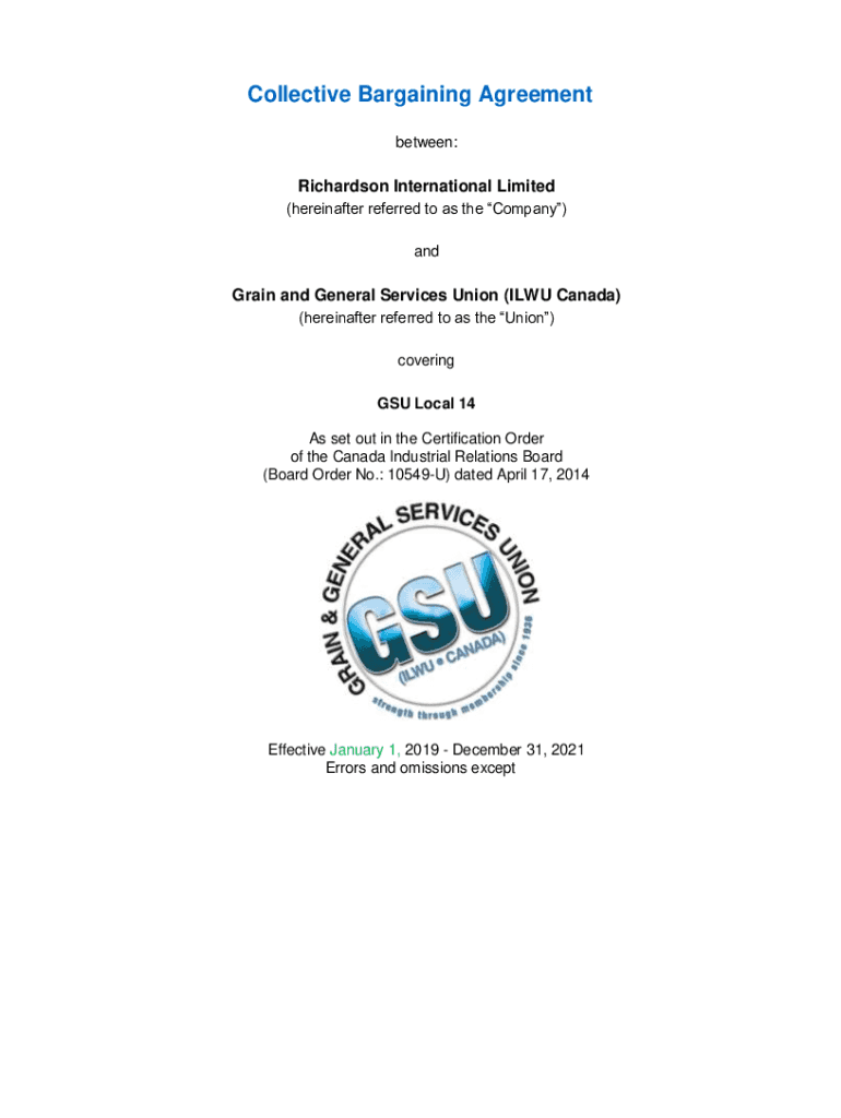 Fillable Online Collective Bargaining Agreement - GSU Fax Email Print ... Fillable Online Collective Bargaining Agreement - GSU Fax Email Print ...