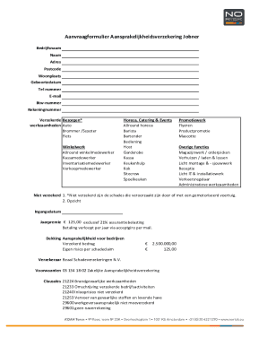 Invulbaar Online Tel nummer Faxnummer Email Afdrukken - pdfFiller