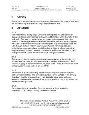 Fillable Online LONG-RANGE ULTRASONIC ANNULAR RING INSPECTION ... Fax ...