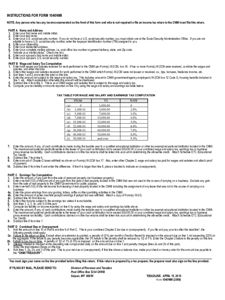 Fillable Online 2010 1040 NMI COMPLETE - e-Form RS Login Fax Email ...