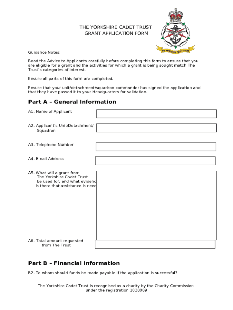 Project Grant Application Guidelines Doc Template | pdfFiller