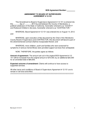 Fillable Online BOS Agreement Number Fax Email Print - pdfFiller