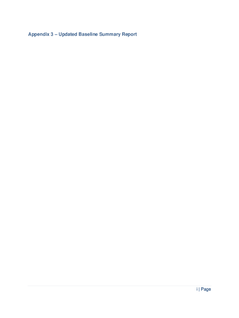 Fillable Online Appendix A: Mapping Baseline Statements to ... Fax Email Print - pdfFiller