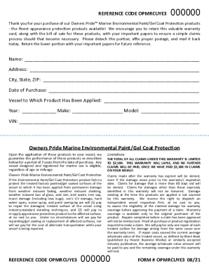 Fillable Online Interior Exterior Appearance Coverage - Vehicle ...