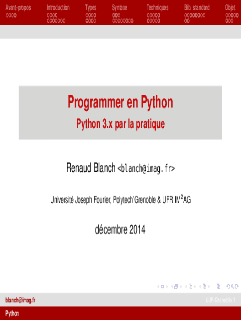 Remplissable En Ligne iihm imag Programmer en Python - IIHM Fax Email Imprimer - pdfFiller