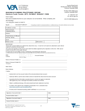 Fillable Online Electronic Funds Transfer (EFT) PAYMENT REQUEST FORM ...