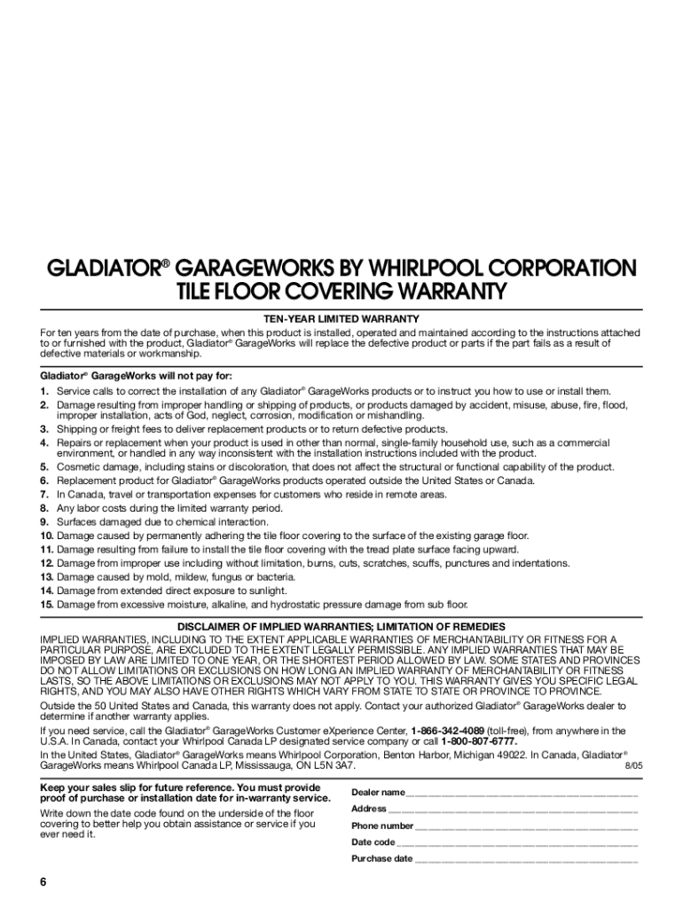 Fillable Online Restore your Garage Floor from Road Salt and Winter ... Fax Email Print - pdfFiller