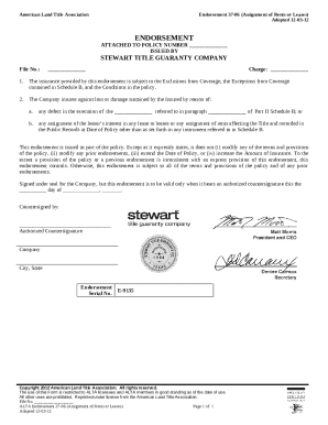stewart - title guaranty company Doc Template | pdfFiller