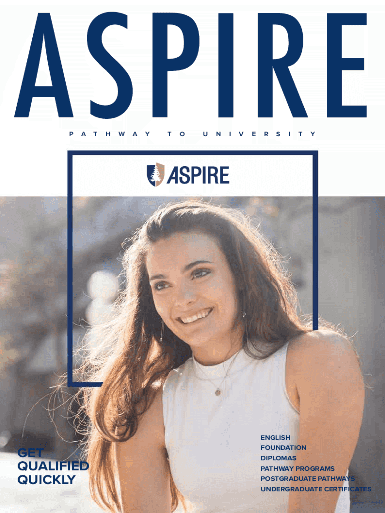 Fillable Online Aspire Institute: Pathway to Your University - Excel ...