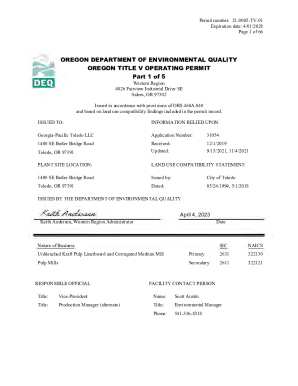 Fillable Online Title V Forms and Guidance : Air Quality Permits Fax ...