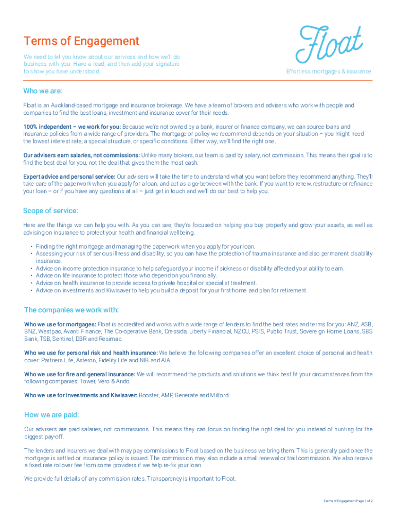 Fillable Online Engagement Letter: What It Is, How It Works, Why It's ...