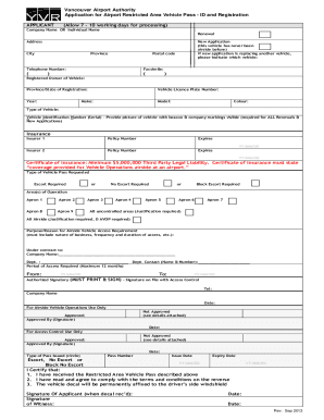 Fillable Online application-for-airport-restricted-area-vehicle-pass ...