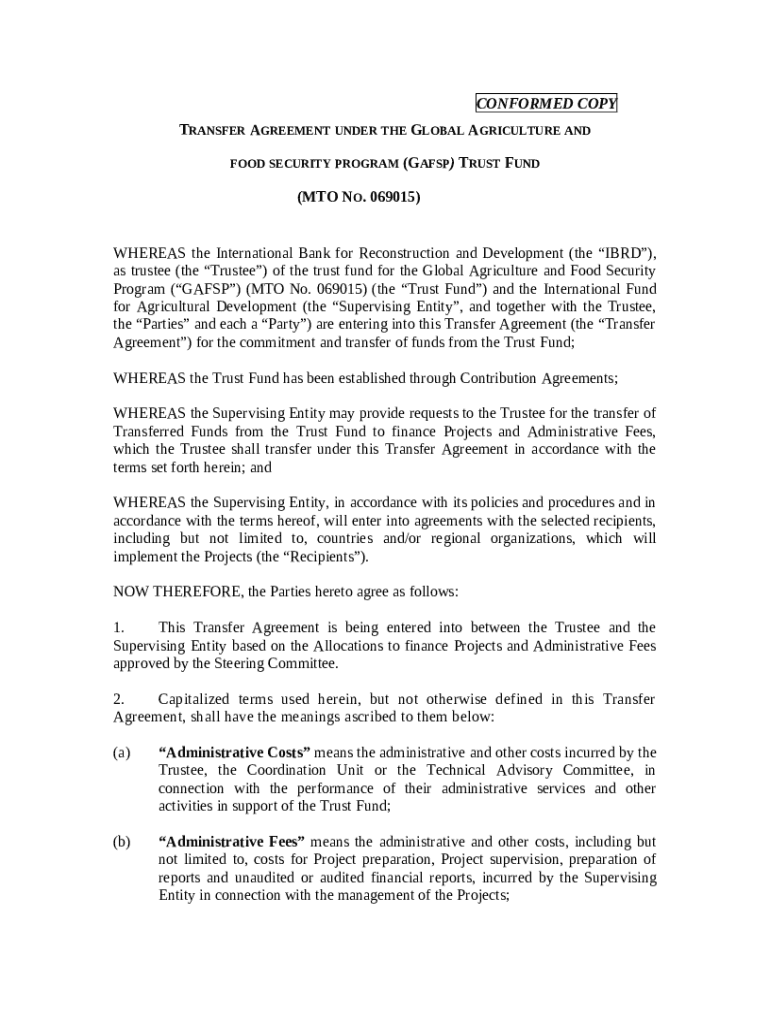 1TF0690150ADB00Agreement0... - World Bank Documents Doc Template ...