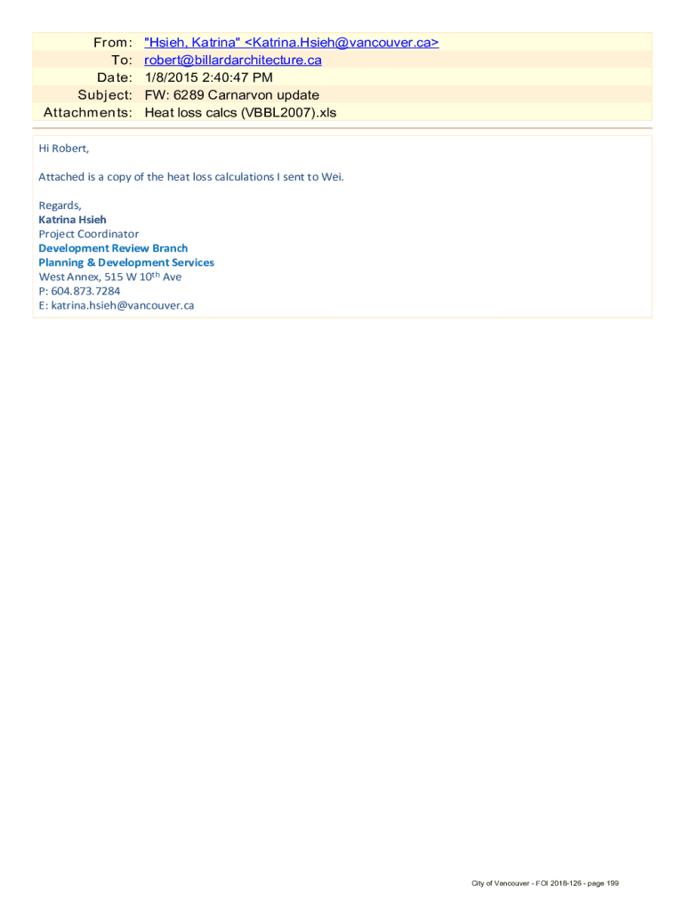 Fillable Online Robert Billard - Chief Architect / Principal Fax Email Print - pdfFiller