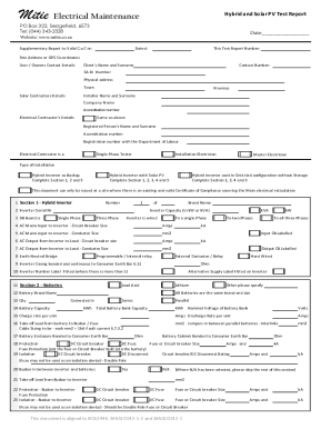 Fillable Online Alternative Power Test Report Form Fax Email Print ...
