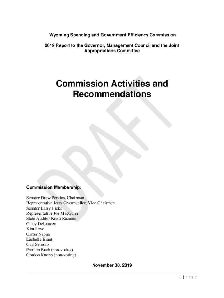 Fillable Online STATE AGENCY EFFICIENCY AUDITS Fax Email Print - pdfFiller