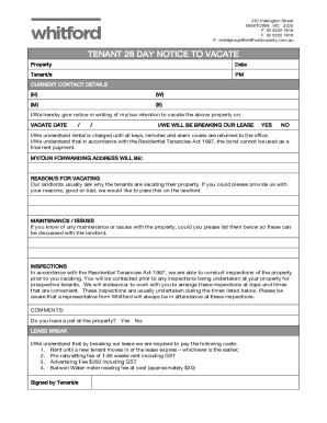 Fillable Online TENANT ROUTINE INSPECTION FORM Fax Email Print - pdfFiller