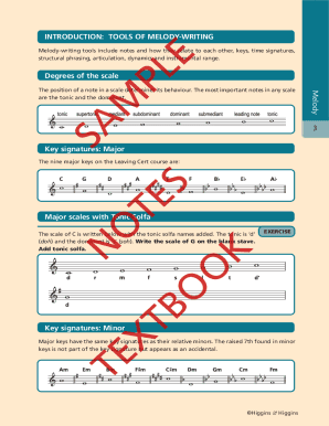 Fillable Online Major Major scales with Tonic Solfa Key signatures Fax ...