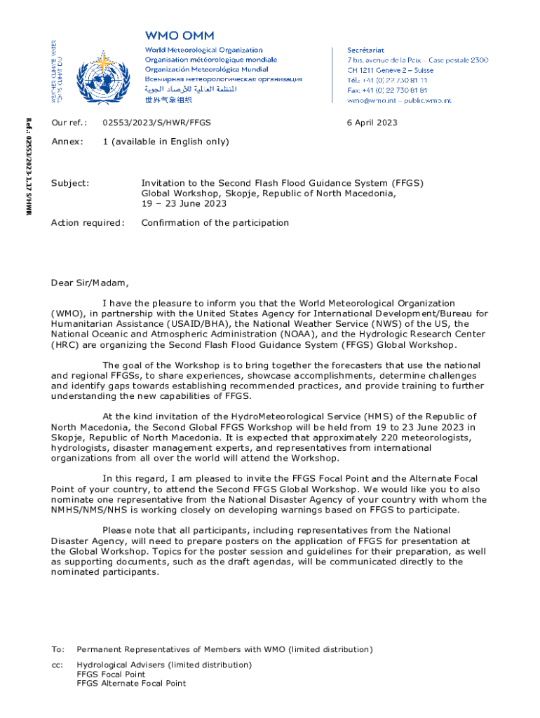 Fillable Online Full Form of WMO Fax Email Print - pdfFiller