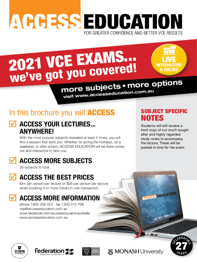 Fillable Online access ed vce challenge app for schools Fax Email Print ...