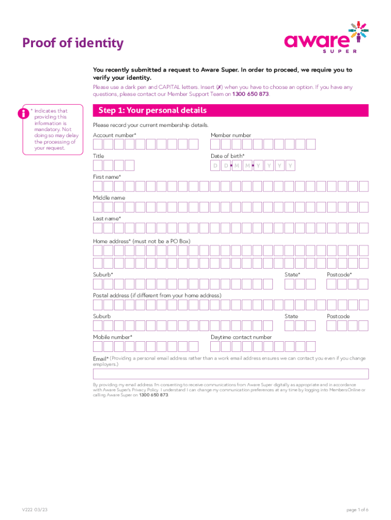 Fillable Online Proof of identity Fax Email Print - pdfFiller