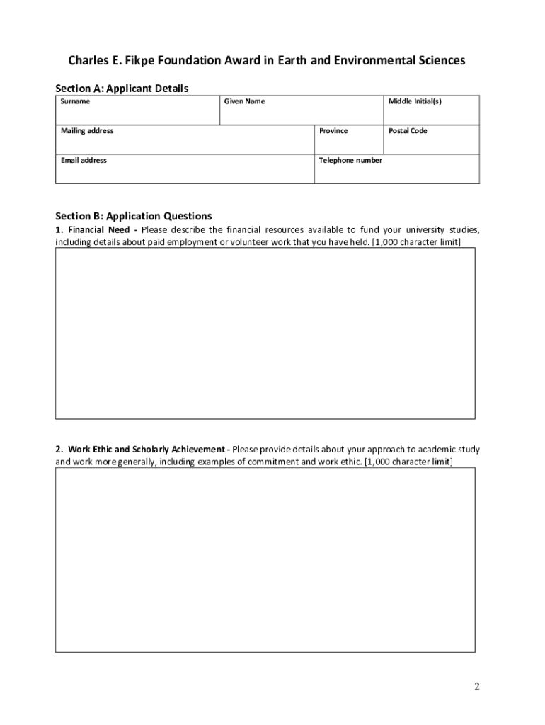 Fillable Online Department of Geography, Earth and Environmental ... Fax Email Print - pdfFiller