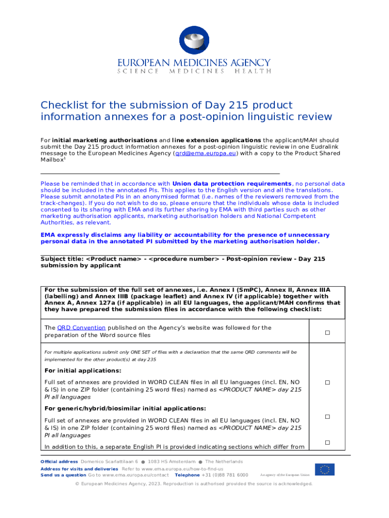 European Medicines Agency post-authorisation ... - Pink Sheet Doc ...