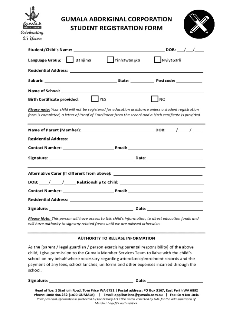 Fillable Online 2022-23-Student-Registration-Form- ... Fax Email Print - pdfFiller