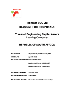 Fillable Online Transnet Engineering Capital Assets Fax Email Print - pdfFiller