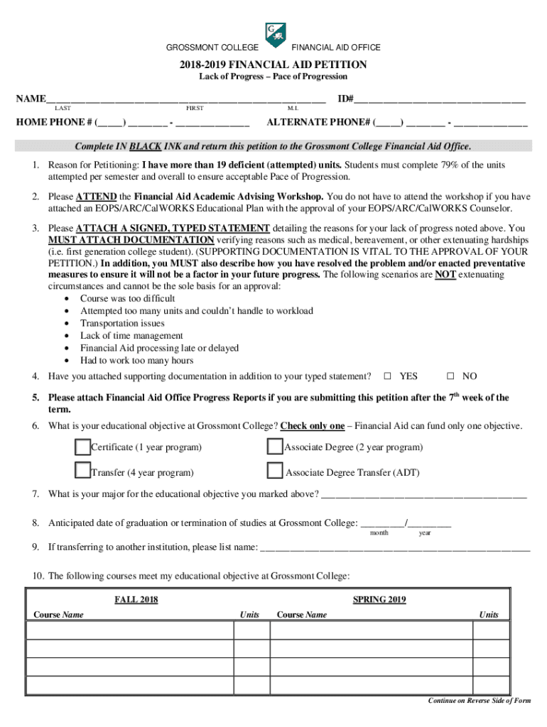 Fillable Online Lack of Progress Pace of Progression Fax Email Print ...