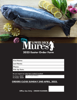 Fillable Online 2023 Easter Order Form Fax Email Print - pdfFiller