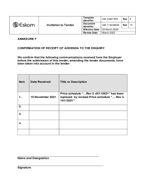 Fillable Online ANNEXURE F Fax Email Print - pdfFiller