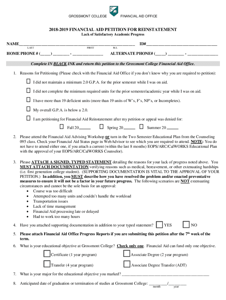 Fillable Online Satisfactory Academic Progress (SAP) to Continue ...