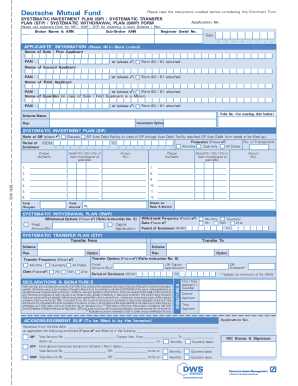 Fillable Online SySTeMATic TrANSFer pLAN ForM Fax Email Print - pdfFiller