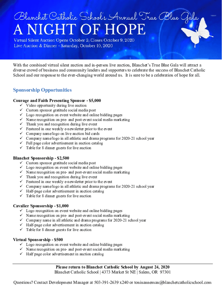 Fillable Online The Top 25 Live Auction Package Ideas (Updated) Fax ...