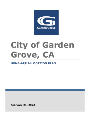 Fillable Online HOME-ARP Allocation Plan Template Fax Email Print ...